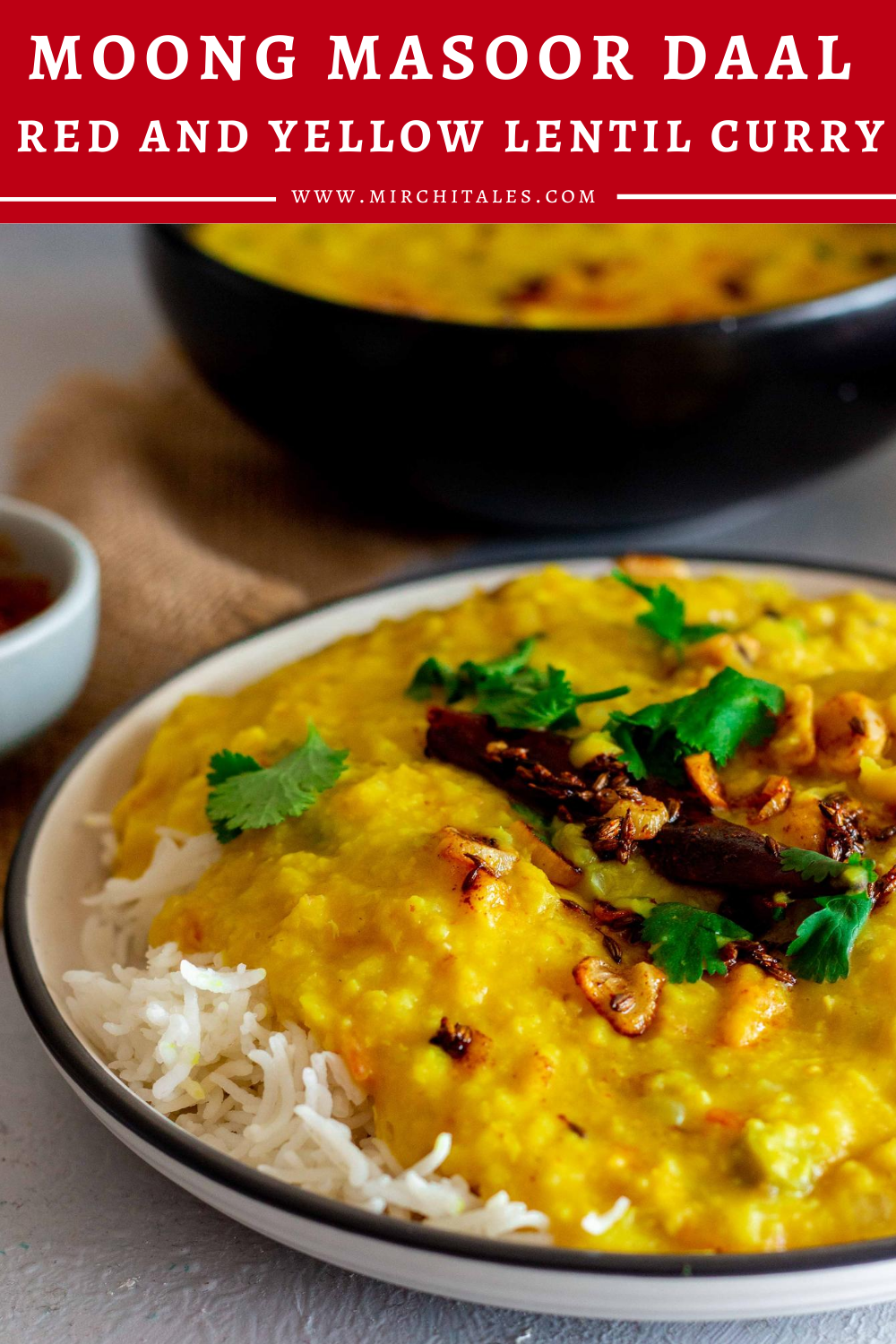 Moong Masoor Dal | Red and Yellow Lentil Curry